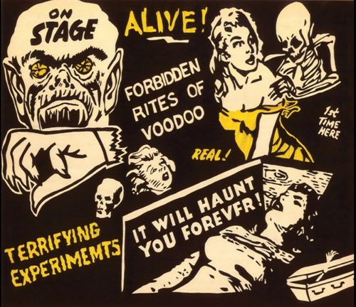 Curiouser and Curiouser! – Spook Show Posters and Ads – The Telltale Mind