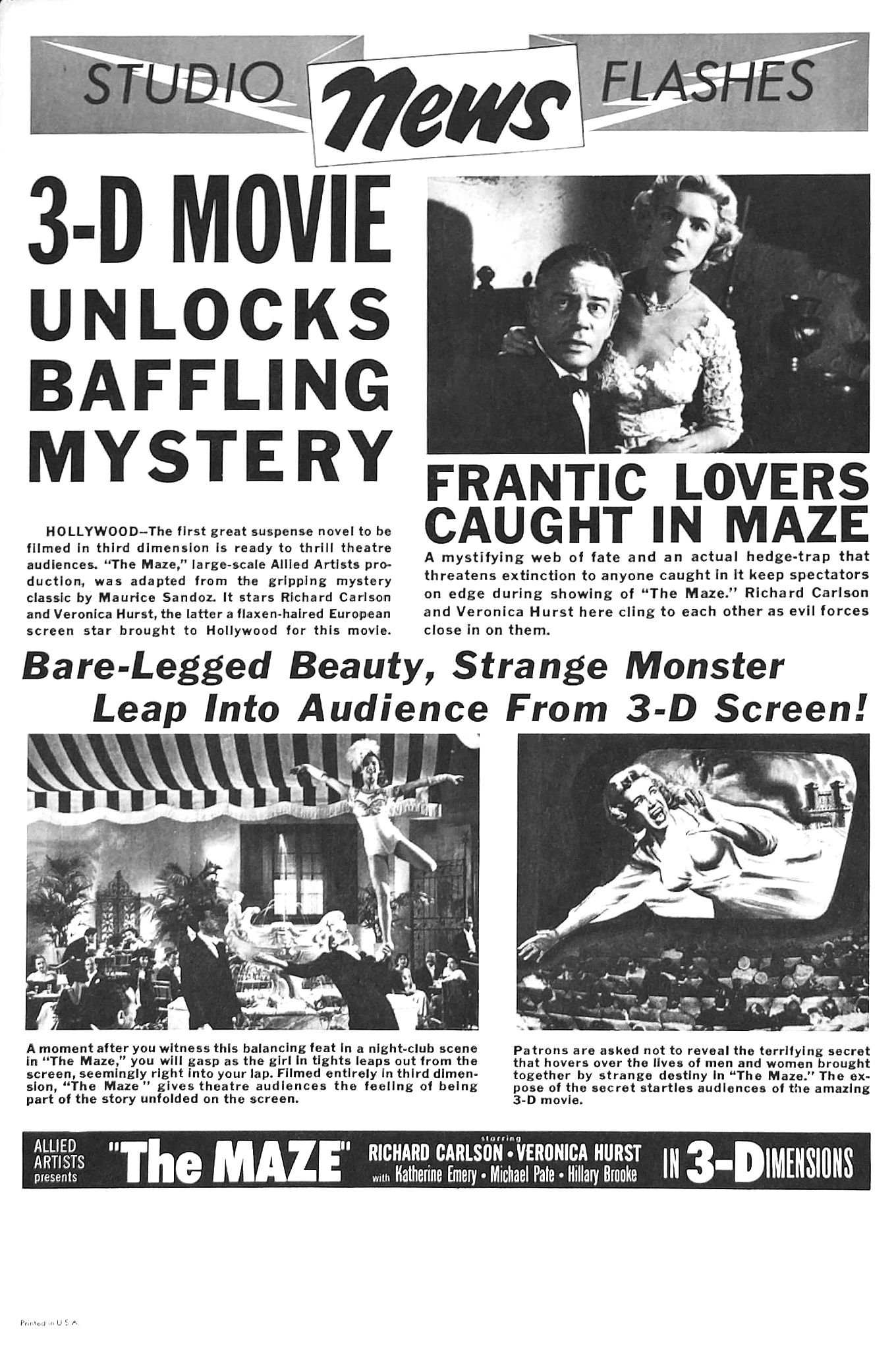 The Maze (1953) – The Visuals – The Telltale Mind