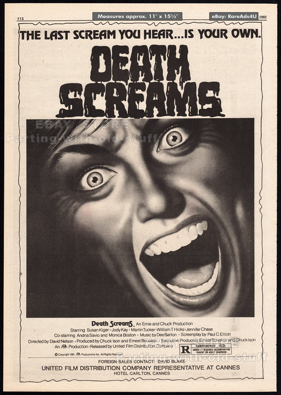 Death Screams (1982) – The Visuals – The Telltale Mind