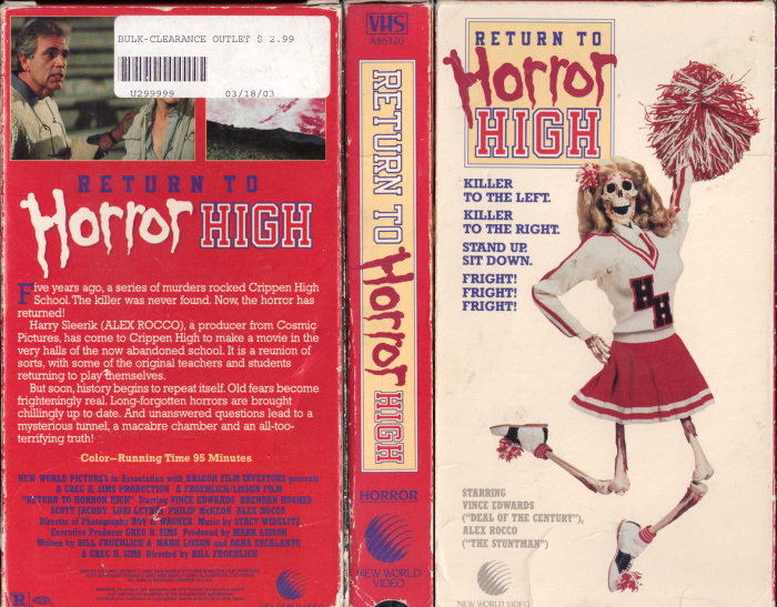 Return to Horror High (1986) – The Visuals – The Telltale Mind