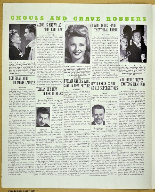 The Mad Ghoul (1943) – The Visuals – The Telltale Mind