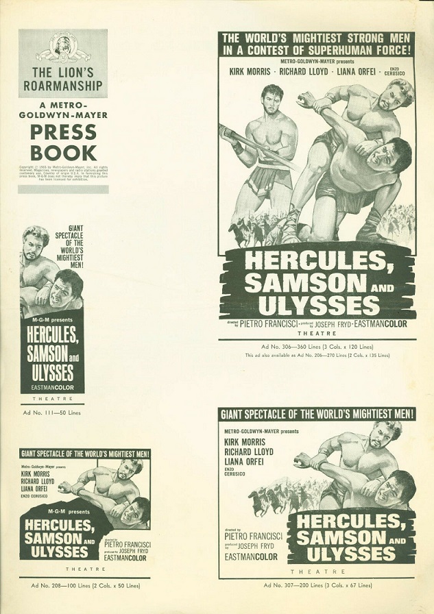 Hercules, Samson and Ulysses (1963) – The Visuals – The Telltale Mind